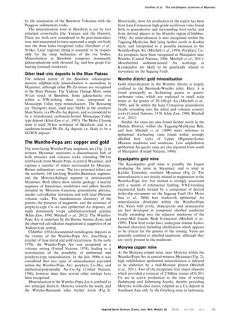 Myanmar Gold Geology Report Collection by Myo Aung Ex-Exploration ...