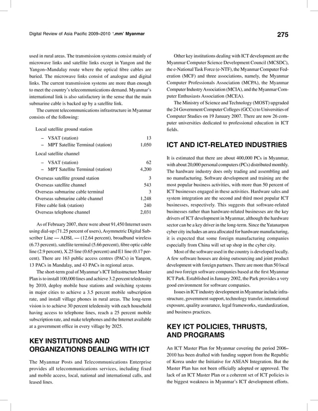 Myanmar ICT Overview | PDF