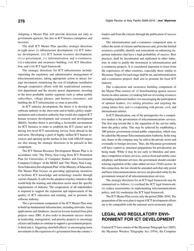 Myanmar ICT Overview | PDF
