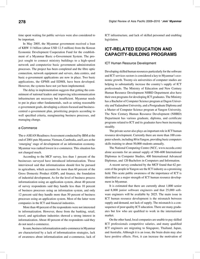 Myanmar ICT Overview | PDF