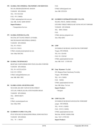 Myanmar importer list (1) | PDF