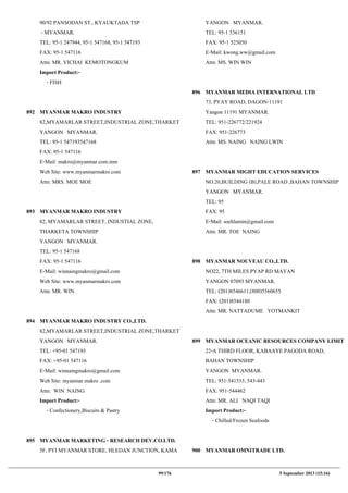 Myanmar importer list (1) | PDF