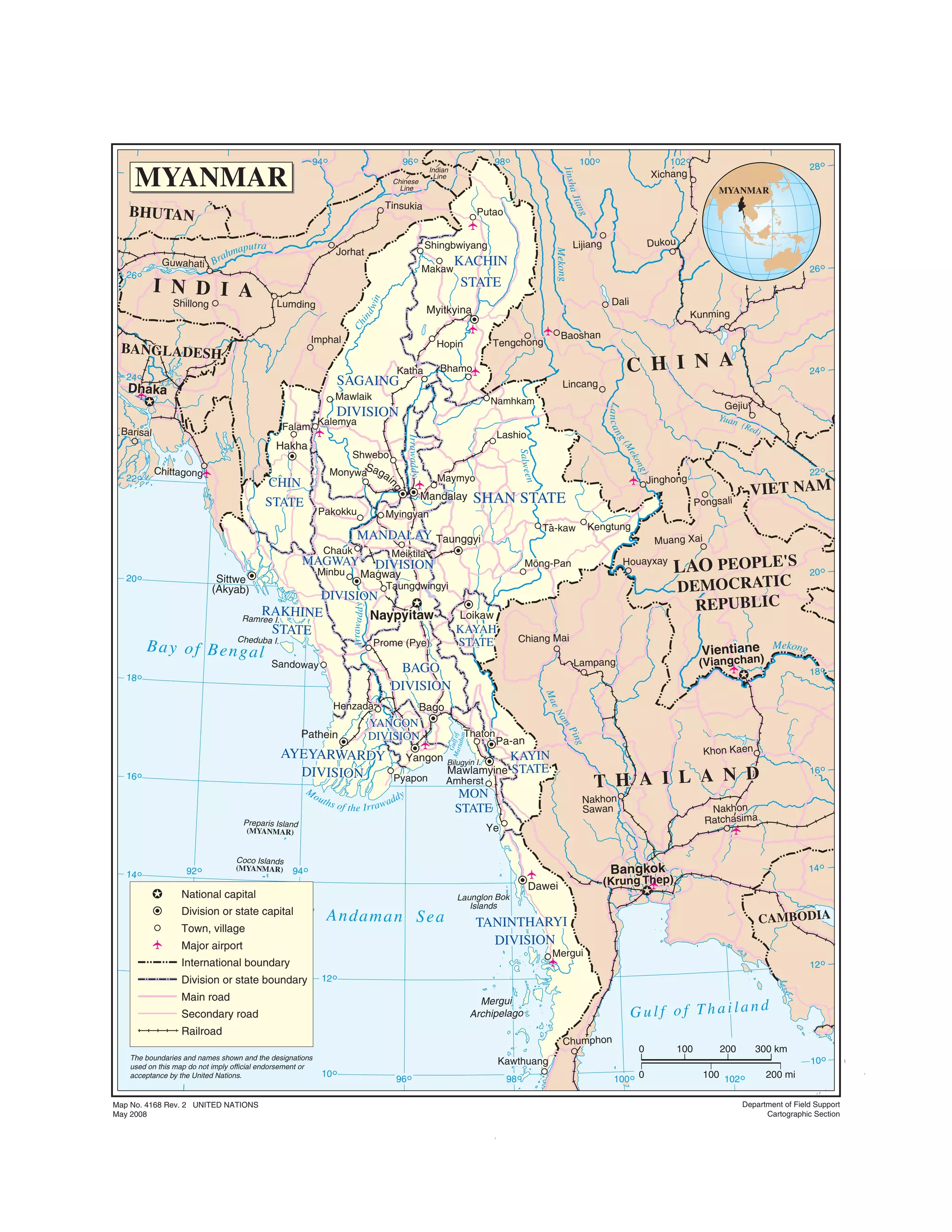 Map of Myanmar | PDF