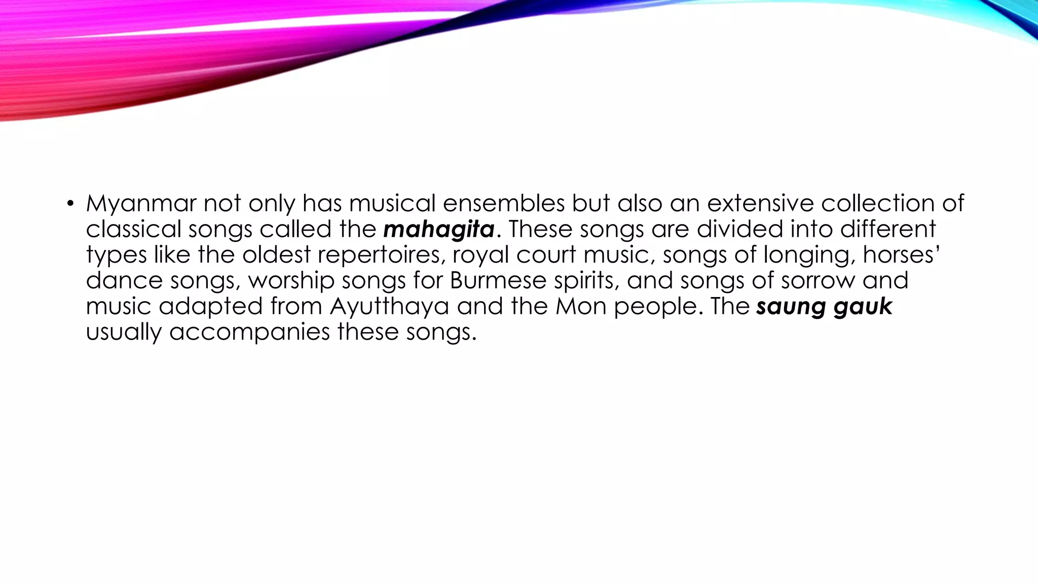 Grade 8: Myanmar Music | PPTX