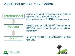Developing MRV systems for REDD+ | PPT
