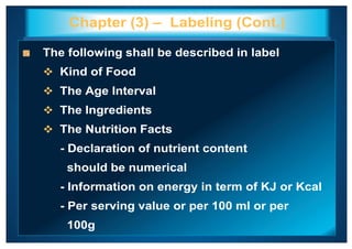 Myanmar Nutrition and Labeling Claims_2015 | PDF