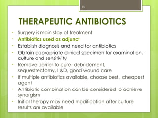principles of antibiotics in surgery, ppt. | PPTX