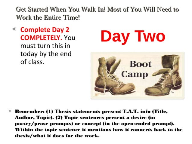 My ap boot camp | PPT