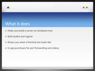 My minecraft app | PPTX