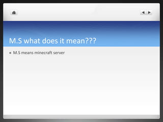 My minecraft app | PPTX