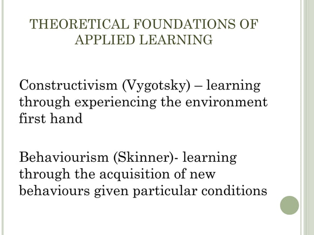 My Applied Learning Philosophy | PPT