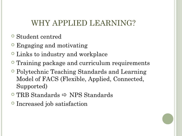 My Applied Learning Philosophy | PPT