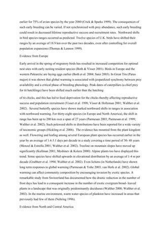 Climate change and Biodiversity | DOCX