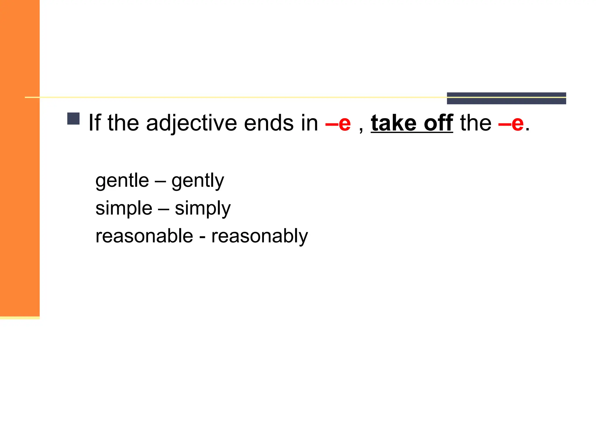 My arquivo Adverbs of maner, Some adverbs are the same as the ...