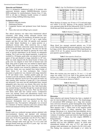 Key hole surgery - Intertrochanetric femur fracture | PDF | Physical ...