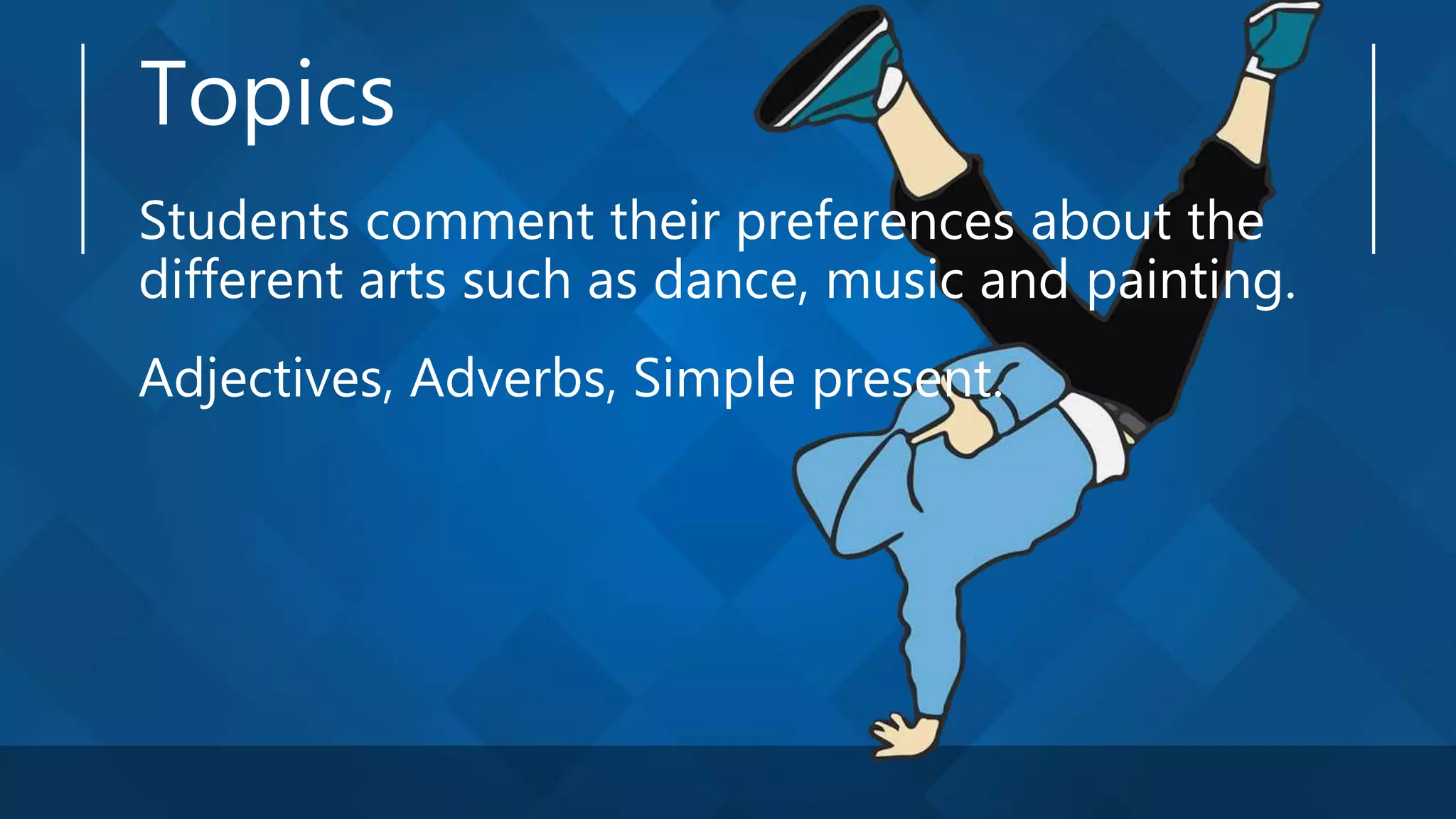 My artistic preferences (planning) | PPTX