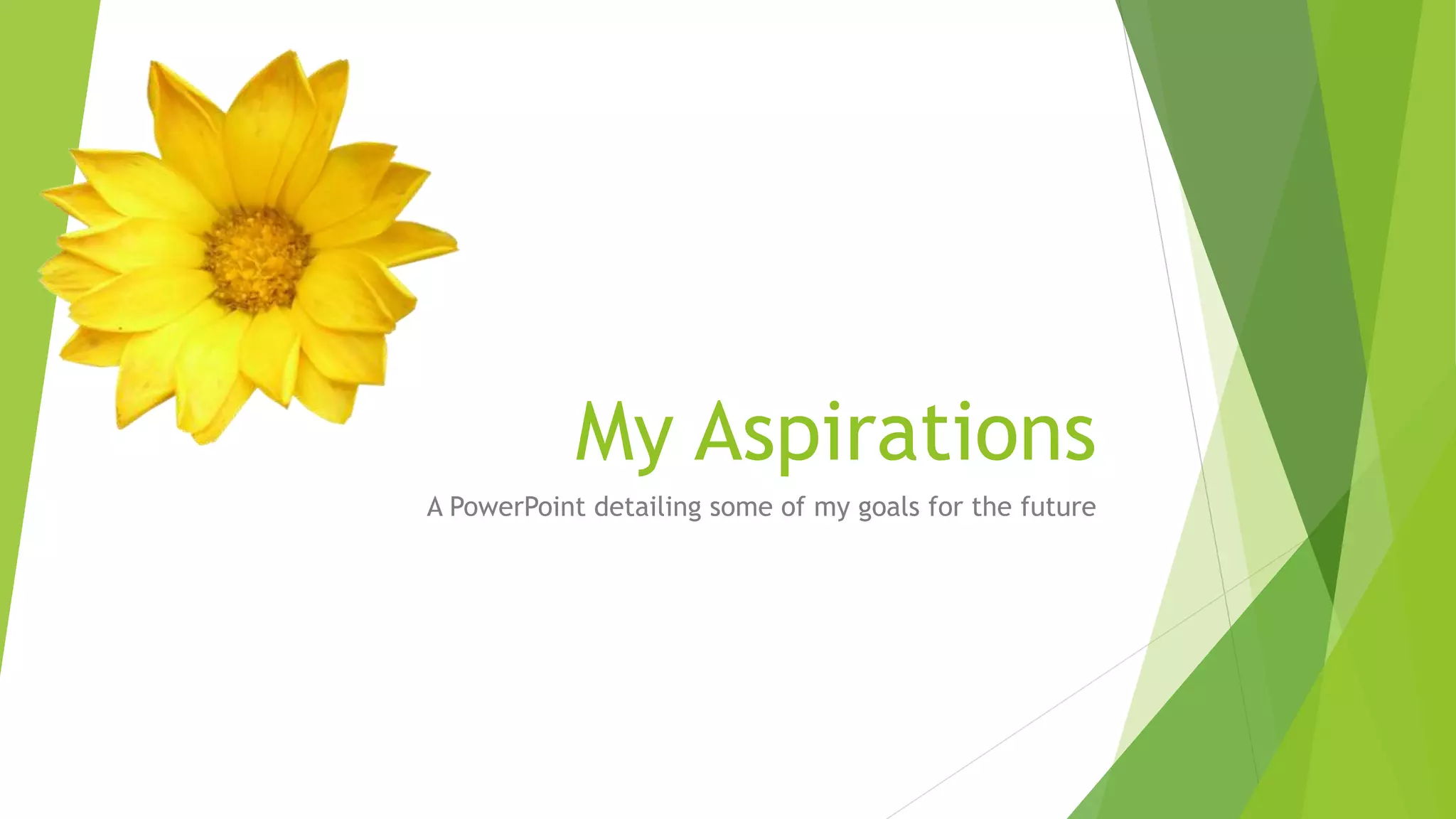My aspirations | PPTX