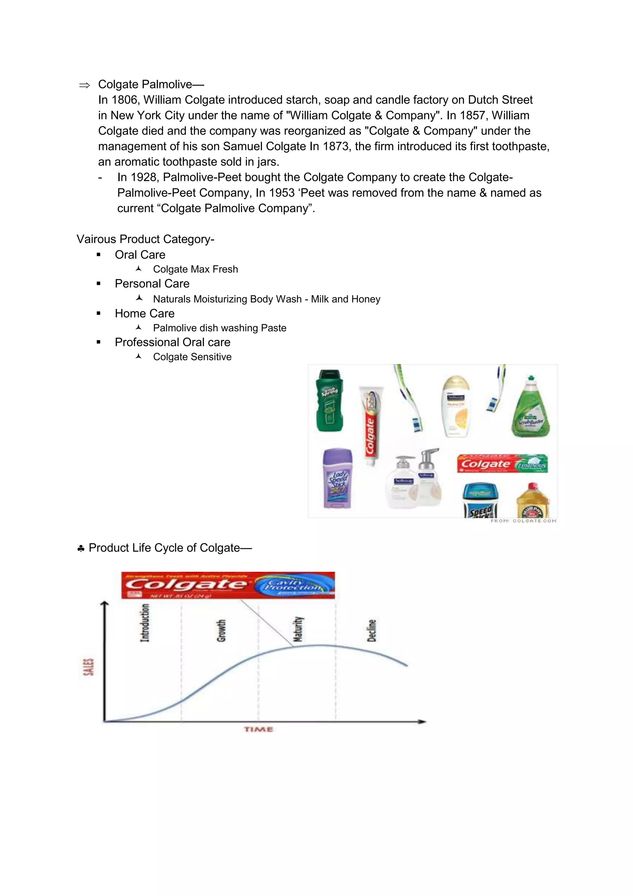 Product Life Cycle & Marketing Strategy of Colgate, Dairy Milk and ...
