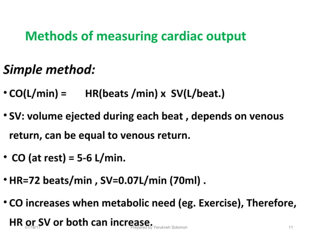 cardiac output measurment | PPT | Heart and Cardiovascular Diseases ...