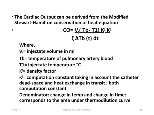 cardiac output measurment | PPT | Heart and Cardiovascular Diseases ...