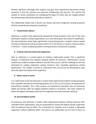 A Brief Understanding About My Assignment Help in Canada | PDF