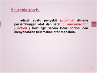 Myastenia gravis-ppt | PPT