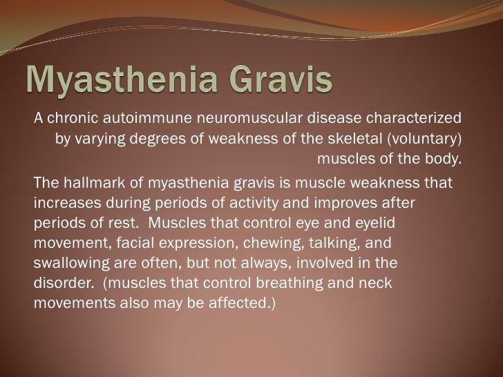 Myasthenia Gravis