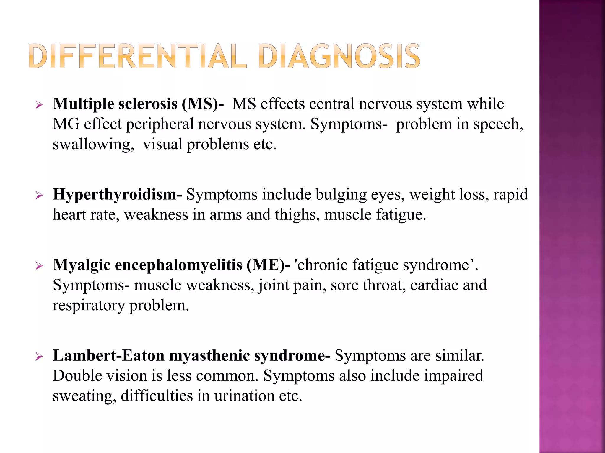 MYASTHENIA GRAVIS | PPSX