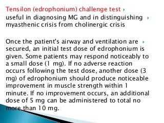 Myasthenia gravis | PPTX