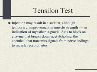 Myasthenia gravis | PPT | Ear, Nose and Throat Conditions | Diseases ...