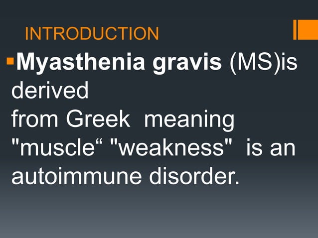 Myasthenia gravis | PPT