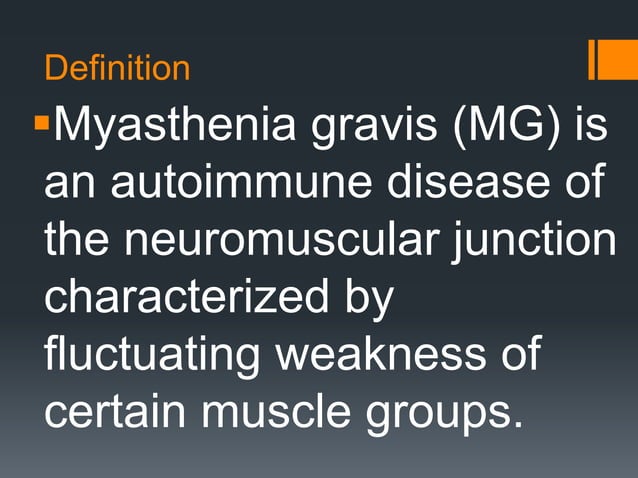 Myasthenia gravis | PPT