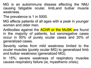 Myasthenia gravis. | PPTX