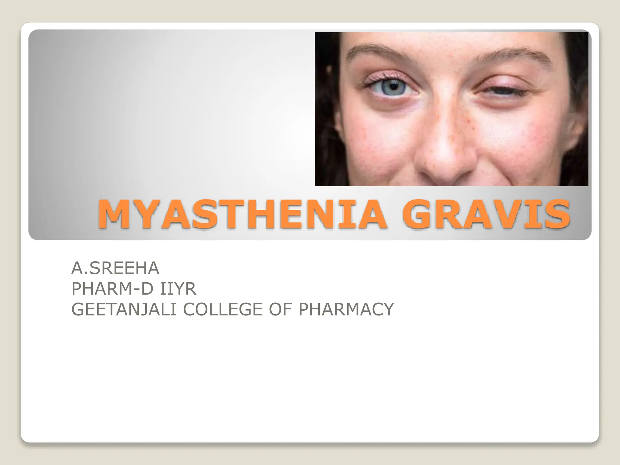 MYASTHENIA GRAVIS: definition, etiology, pathophysiology, diagnosis ...