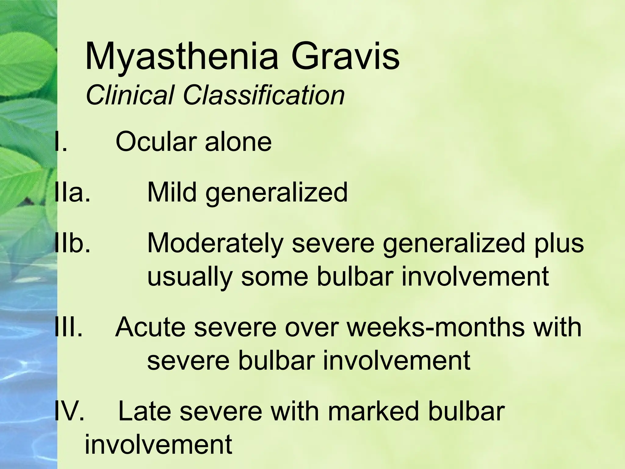 Neuro muscular disorders Myasthenia Gravis. and nppt | PPT