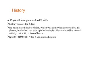 Myasthenia Gravis case presentation pptn | PPTX | Eye and Vision ...