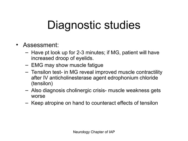 Myasthenia Gravis.ppt for student study only | PPT