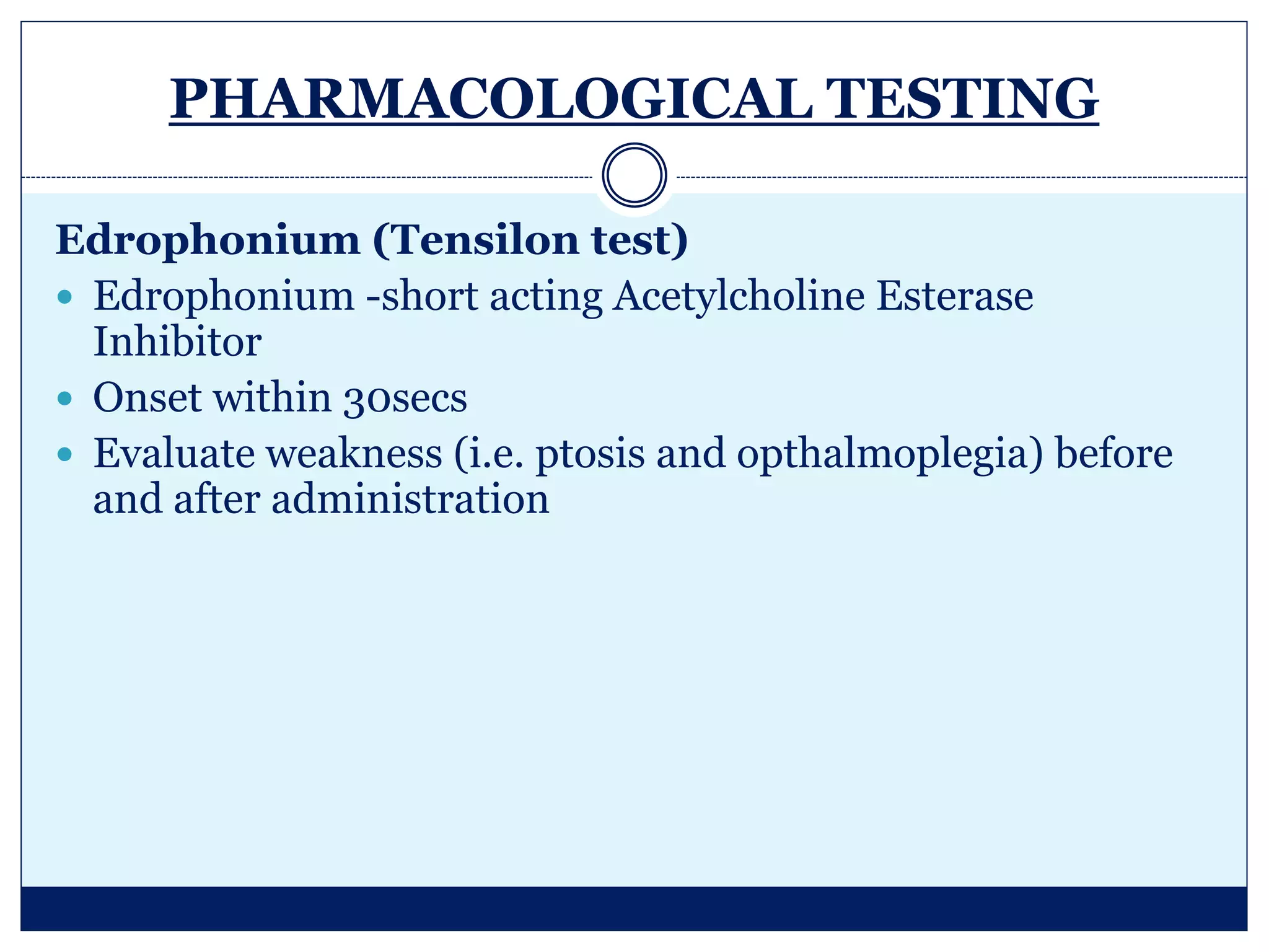 Myasthenia gravis management guideline | PPTX