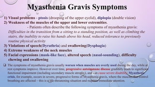 Myasthenia Gravis - Rivin | PPTX | Physical Therapy | Wellness
