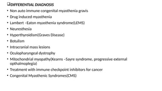 MYASTHENIA GRAVIS by dr Siddhant baranwal pptx | PPTX