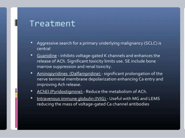 myasthenia gravis and lambert eaton syndrome.pptx | Diseases and Conditions | Medical Health