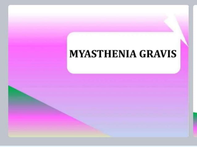 myasthenia gravis and lambert eaton syndrome.pptx | Diseases and Conditions | Medical Health