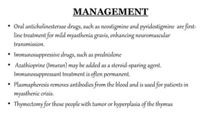 Myasthenia Gravis NEUROLOGICAL DISORDER | PPTX
