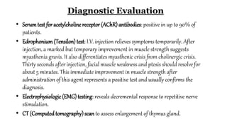 Myasthenia Gravis NEUROLOGICAL DISORDER | PPTX