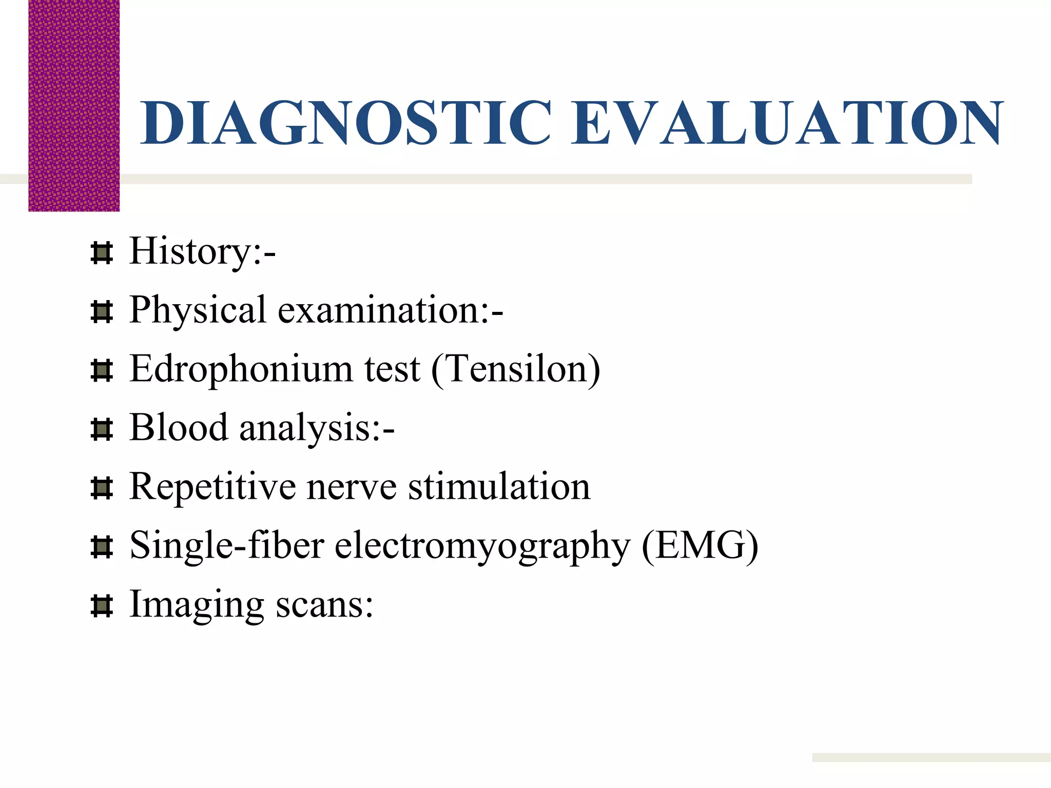 Myasthenia gravis (Ascending Disease) | PPTX