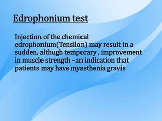 Myasthenia gravis, | PPTX