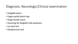 Myasthenia Gravis presentation2.pptx | Chemistry | Science