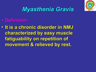 Myasthenia gravis Walid Reda Ashour | PPT