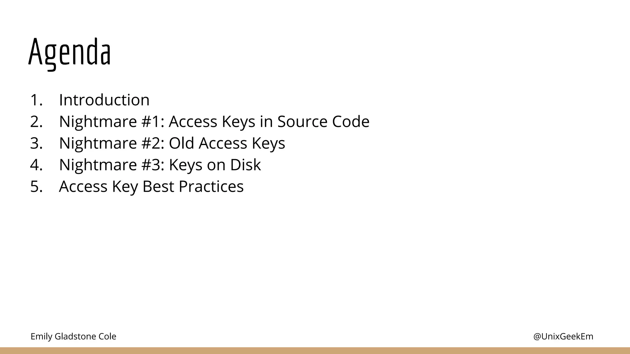 My AWS Access Key Nightmares... and Solutions | PPT | Free Download
