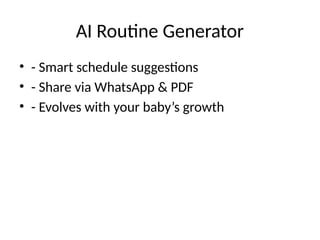 AI-Powered Baby Routine Planner – mybabyroutine.com